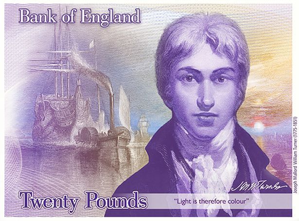 Turner £20 Note - Kowethas Ertach Kernow