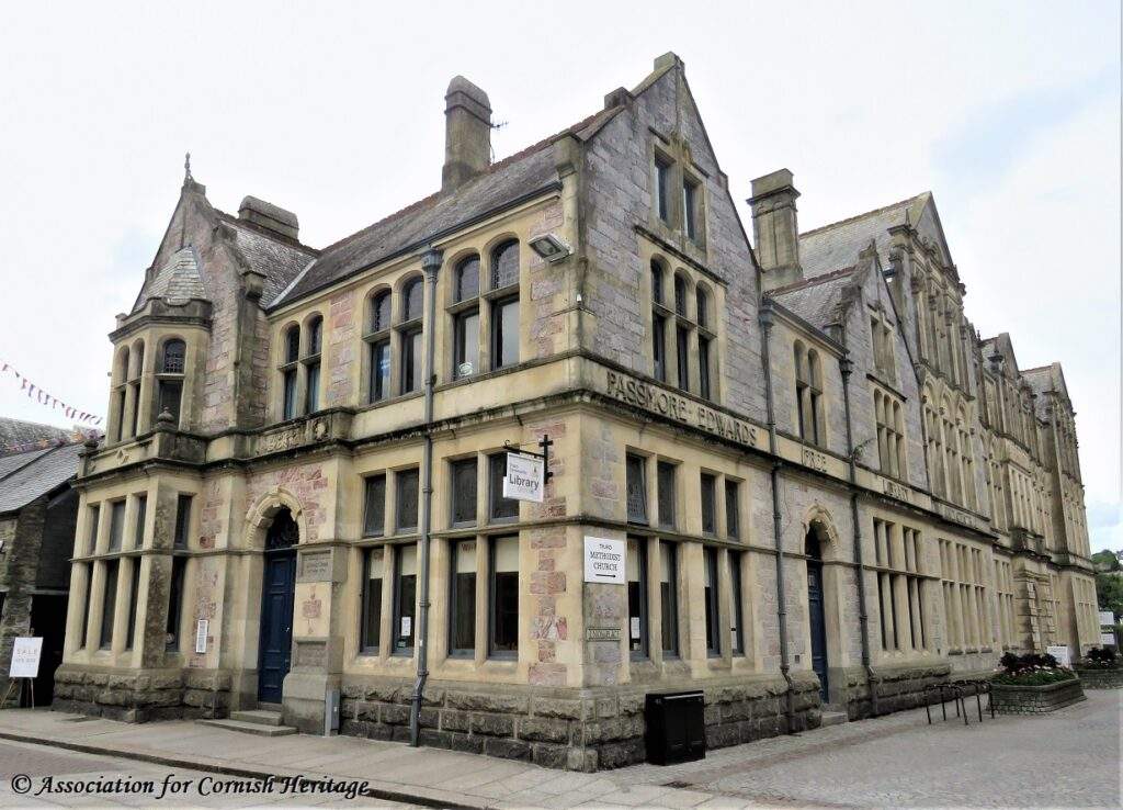 Passmore Edwards Free Library Truro - Kowethas Ertach Kernow