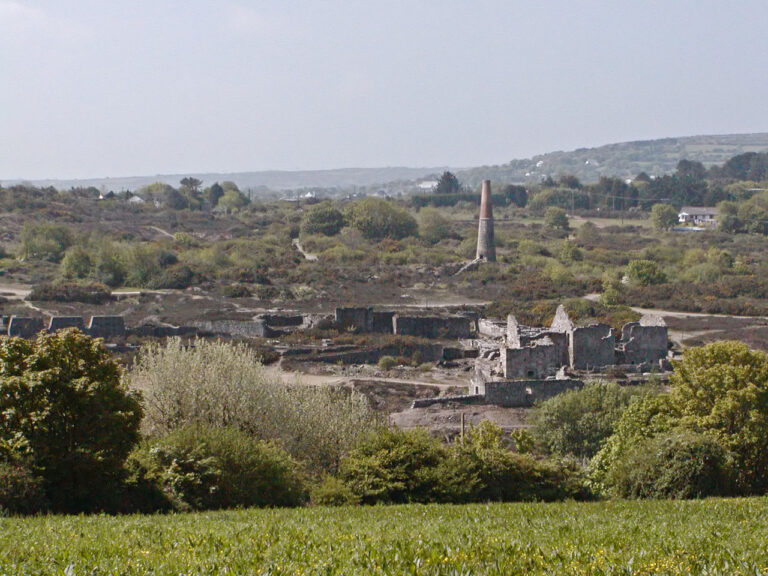 The ruins of Poldice mine Gwennap - Kowethas Ertach Kernow