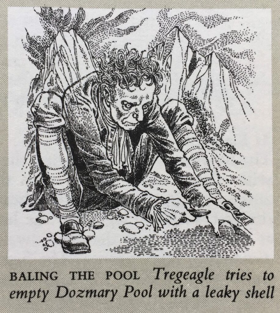 Tregeagle trying to empty Dozmary Pool - Kowethas Ertach Kernow