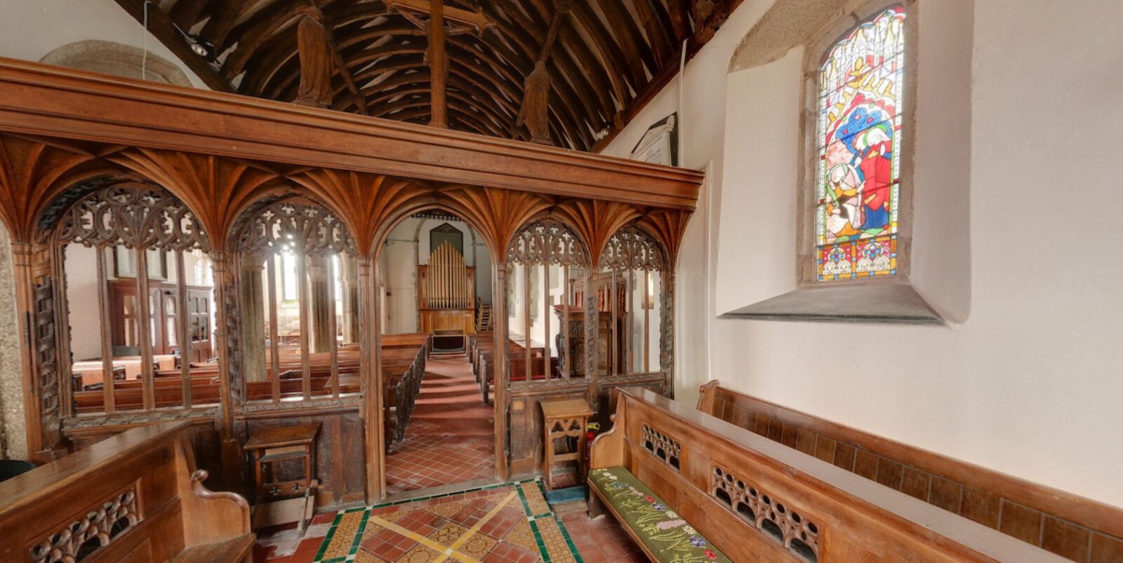 St Winnow Church (interior) - Kowethas Ertach Kernow