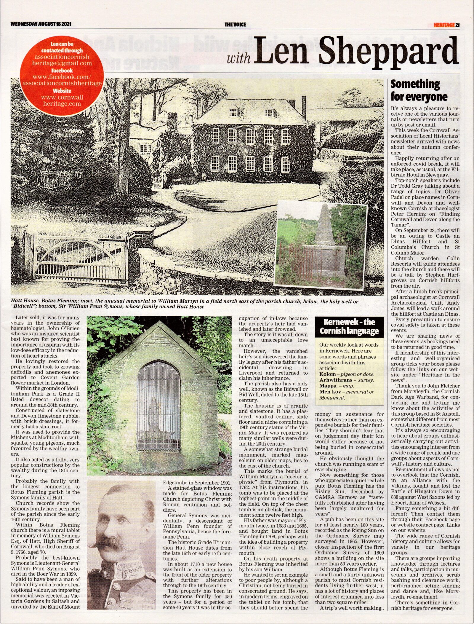 Botus Fleming portrait of a Cornish parish