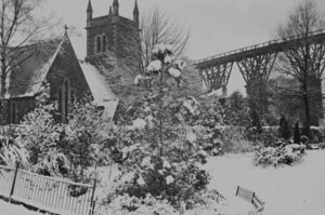 Truro Waterfall Gardens under snow 1902 (RCM) - Kowethas Ertach Kernow