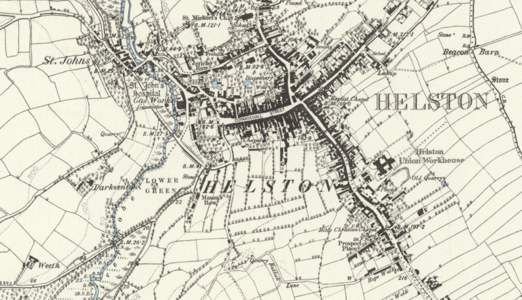 Helston 6” Map 1880 - Kowethas Ertach Kernow