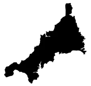 Cornwall Map Transparent - Kowethas Ertach Kernow