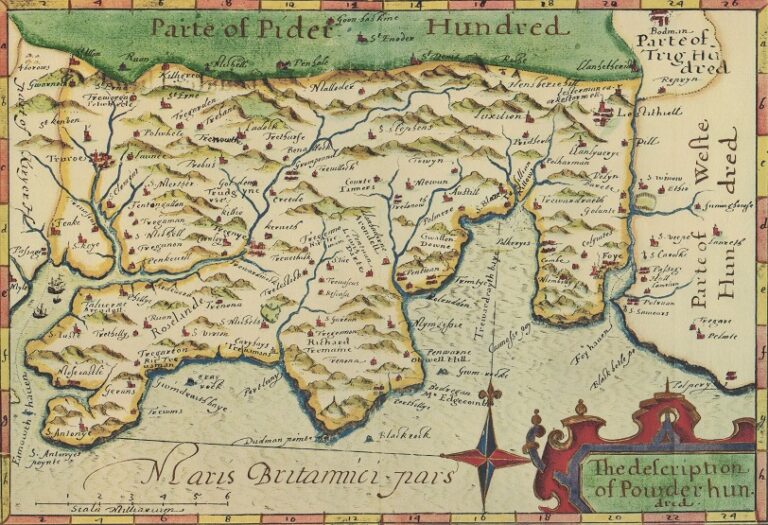 Powder Hundred by John Norden - Kowethas Ertach Kernow