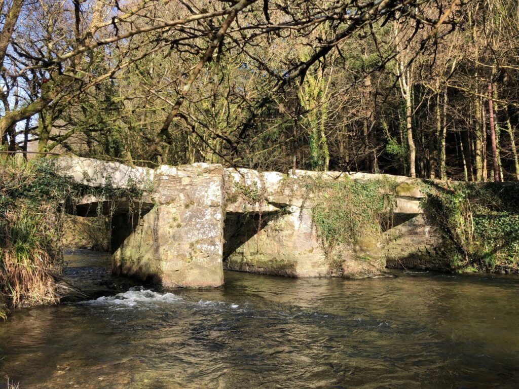 Starabridge – example of a Medieval Clapper Bridge across the river ...