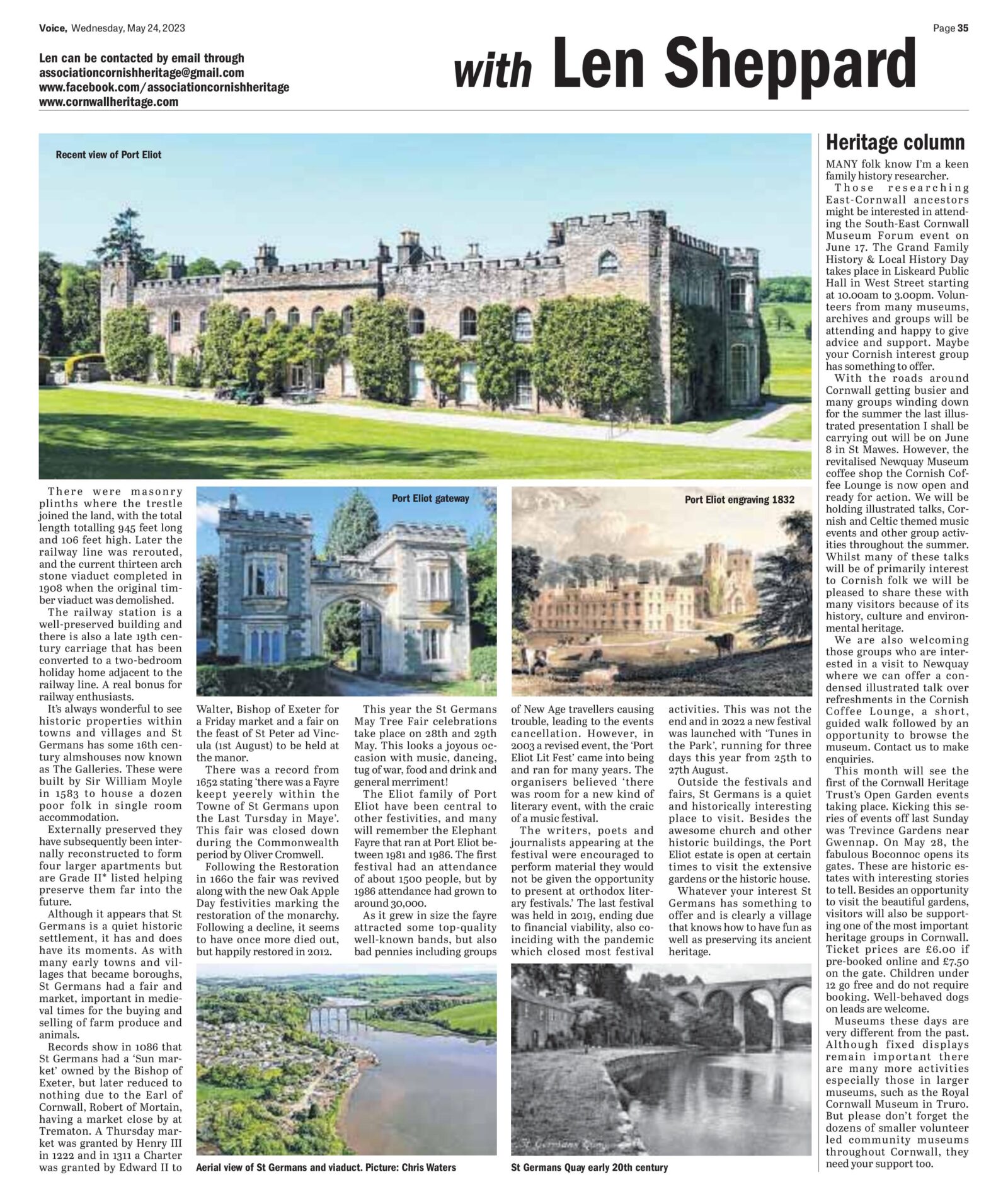 Ertach Kernow – St Germans a village with history and fun