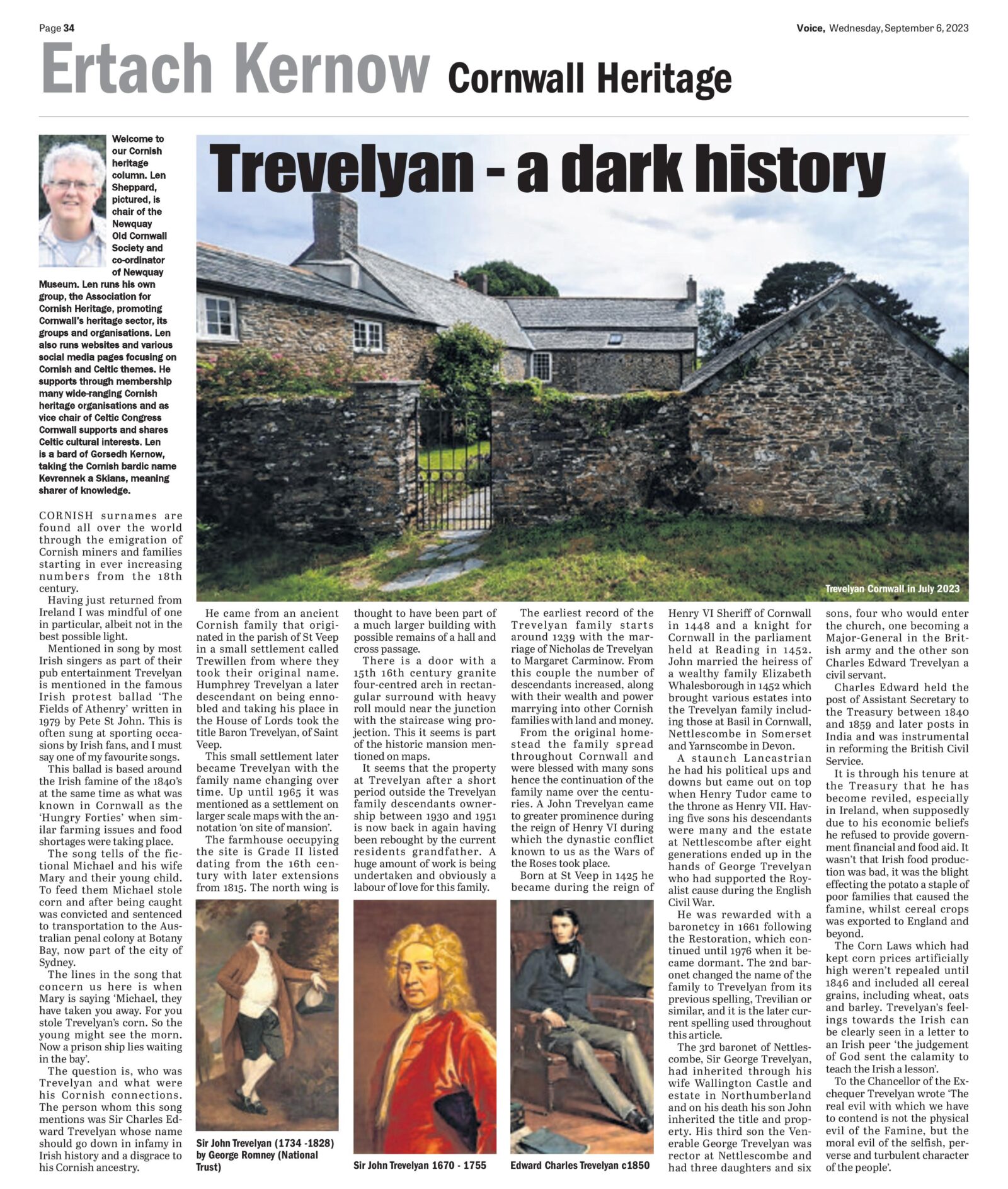 Ertach Kernow – Trevelyan family, a dark history