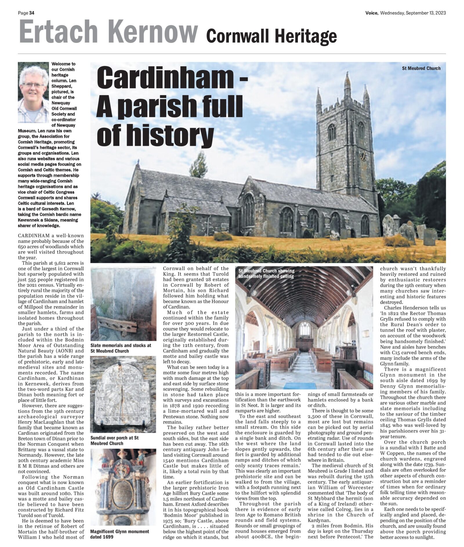 Ertach Kernow – Cardinham a parish full of history