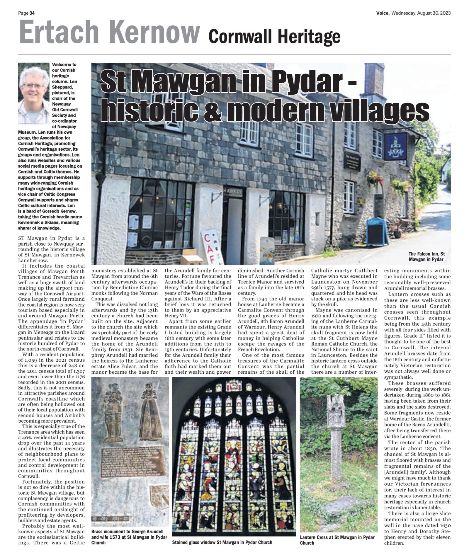 St Mawgan in Pydar, historic and modern villages