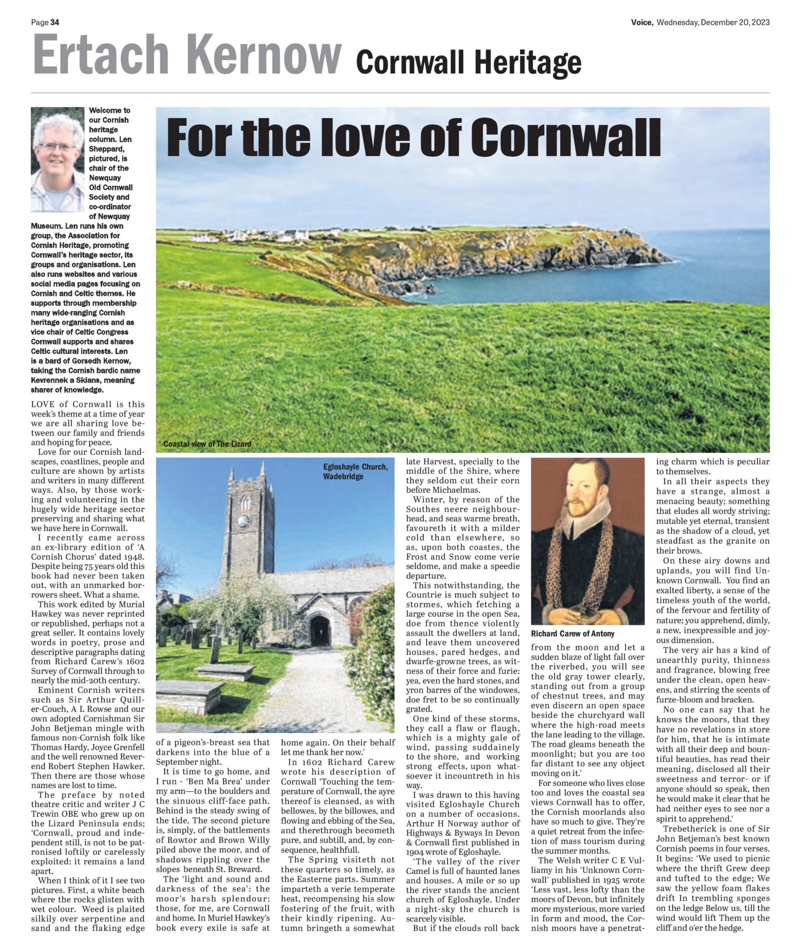 Ertach Kernow – For the love of Cornwall - Kowethas Ertach Kernow