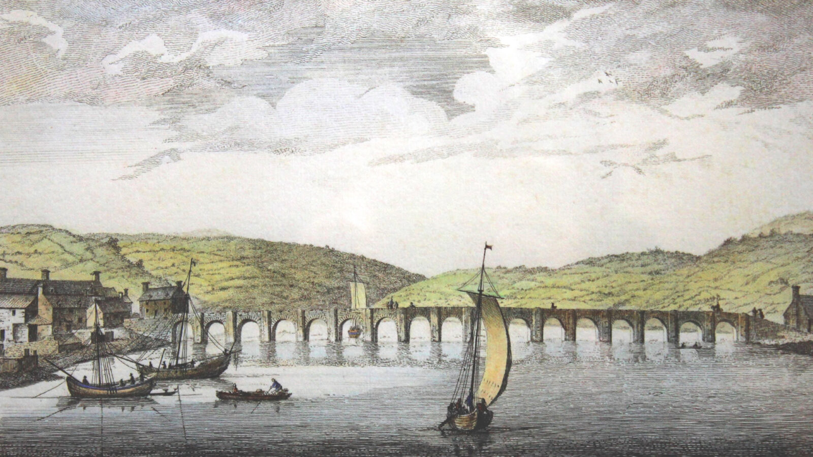 The bridge at Wadebridge with its 17 arches - Kowethas Ertach Kernow