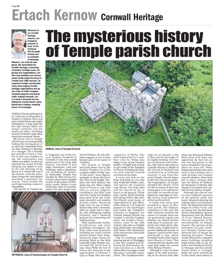 The mysterious history of Temple parish church