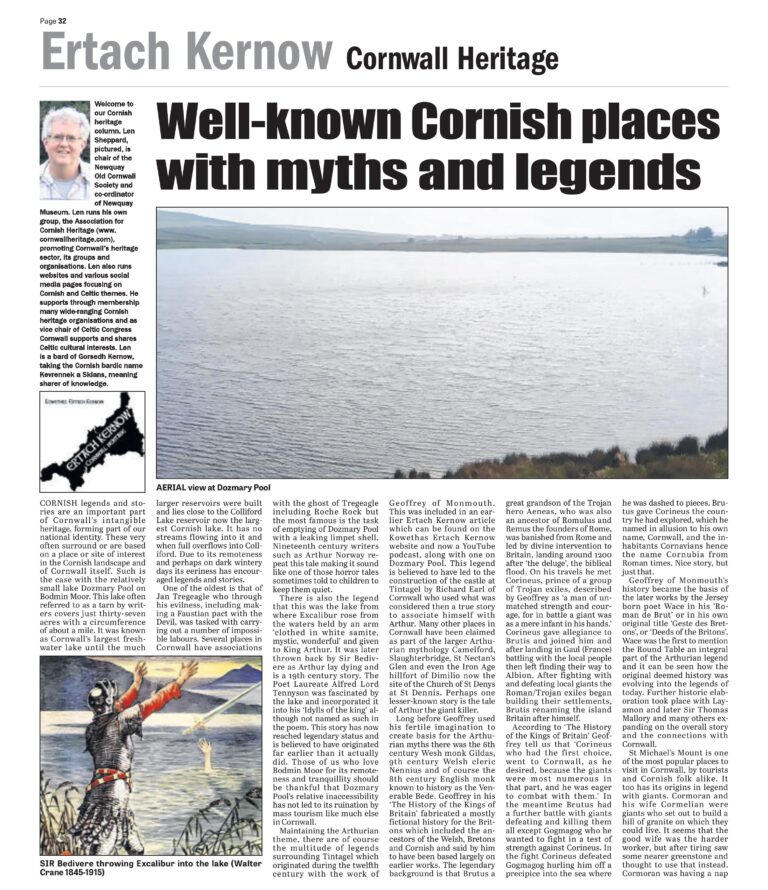 Cornish historic, cultural & environmental heritage