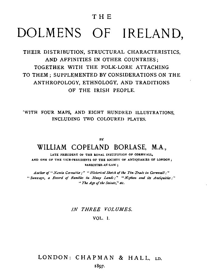 The Dolmens of Ireland - Kowethas Ertach Kernow